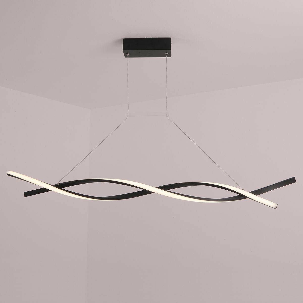 Длина 1000 мм, 36 Вт, современная минималистская светодиодная люстра с регулируемой яркостью, подвесные светильники для столовой и кухни