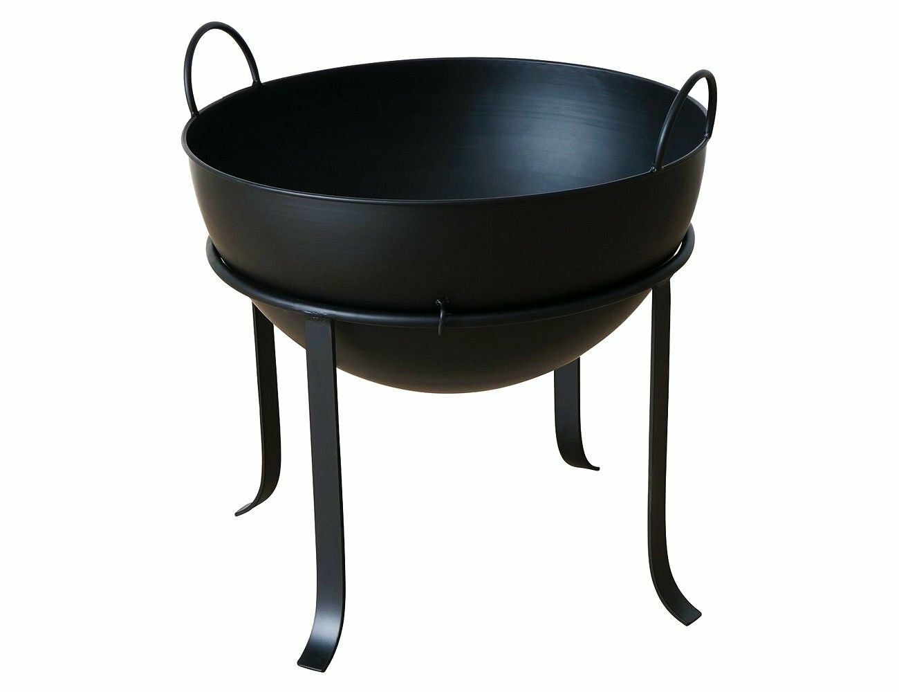 Чаша для костра, металл, чёрная, 55х43 см