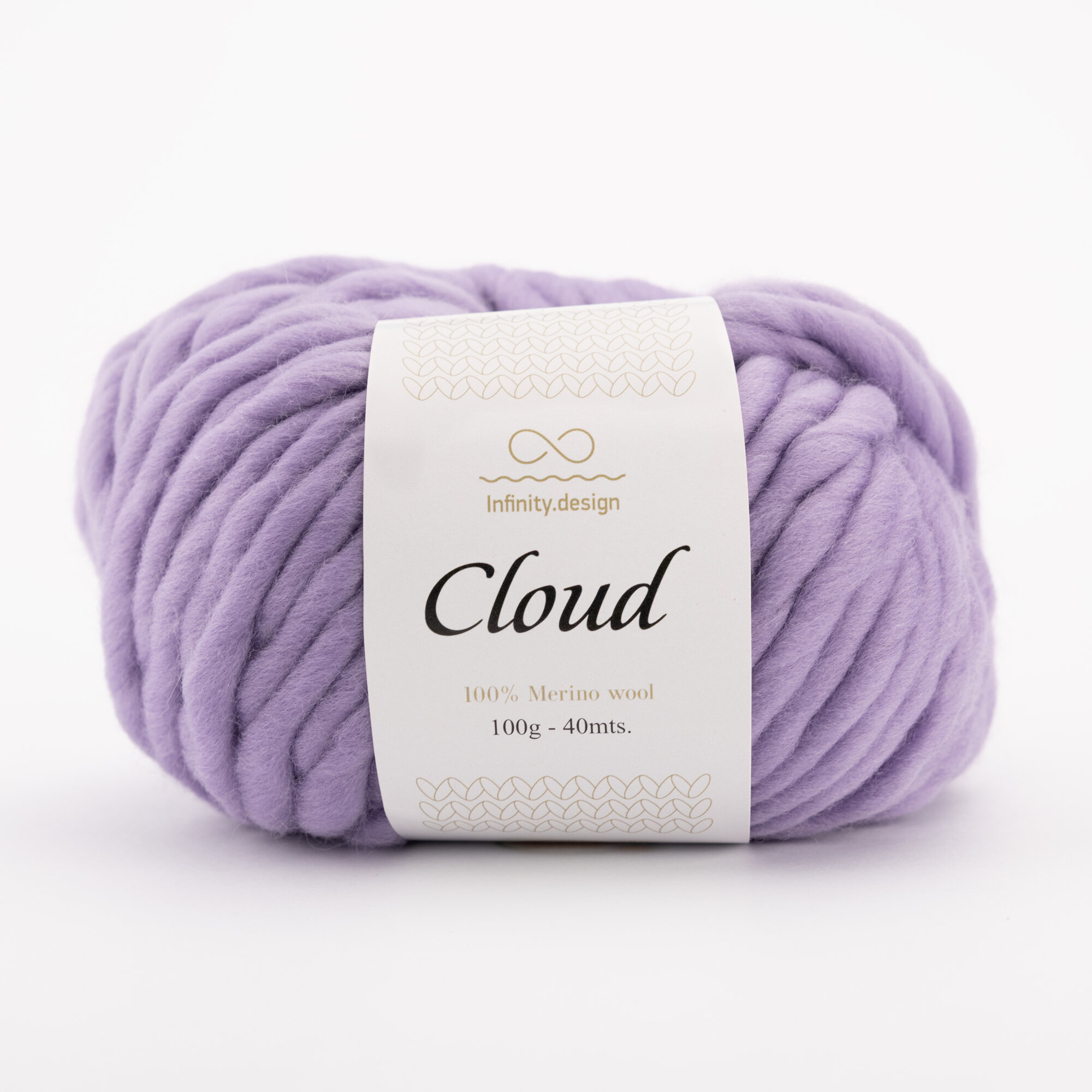 Пряжа INFINITY Cloud 0638 (2 мотка), 100% мериносовая шерсть, 100г, 40м