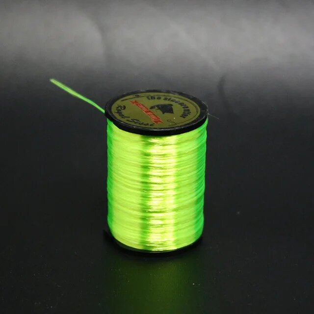Нитка для вязания мушек Jujufly 300D, Green, fluo yellow, 4/0
