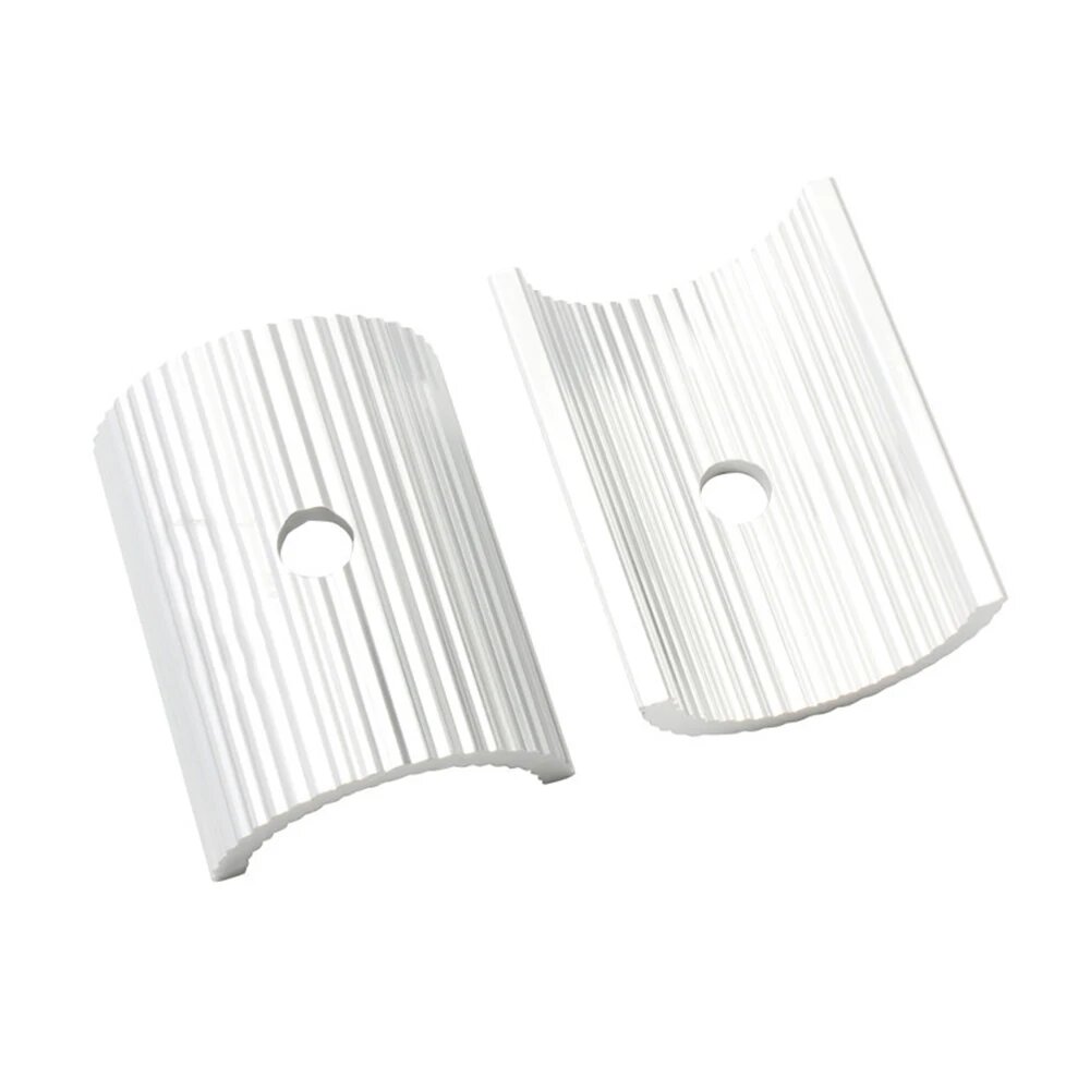 Переходник для руля 25,4-31,8 мм, алюминий, черный Белый, silver-25.4mm-31.8mm