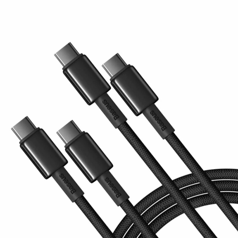 Baseus 2 шт. USB-C кабель 2 м, черный