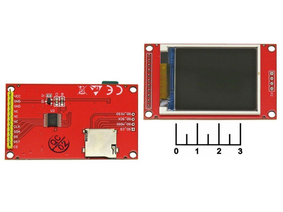 Радиоконструктор дисплей для Arduino 1.8" 128*160 LED (ST7735) 11pin