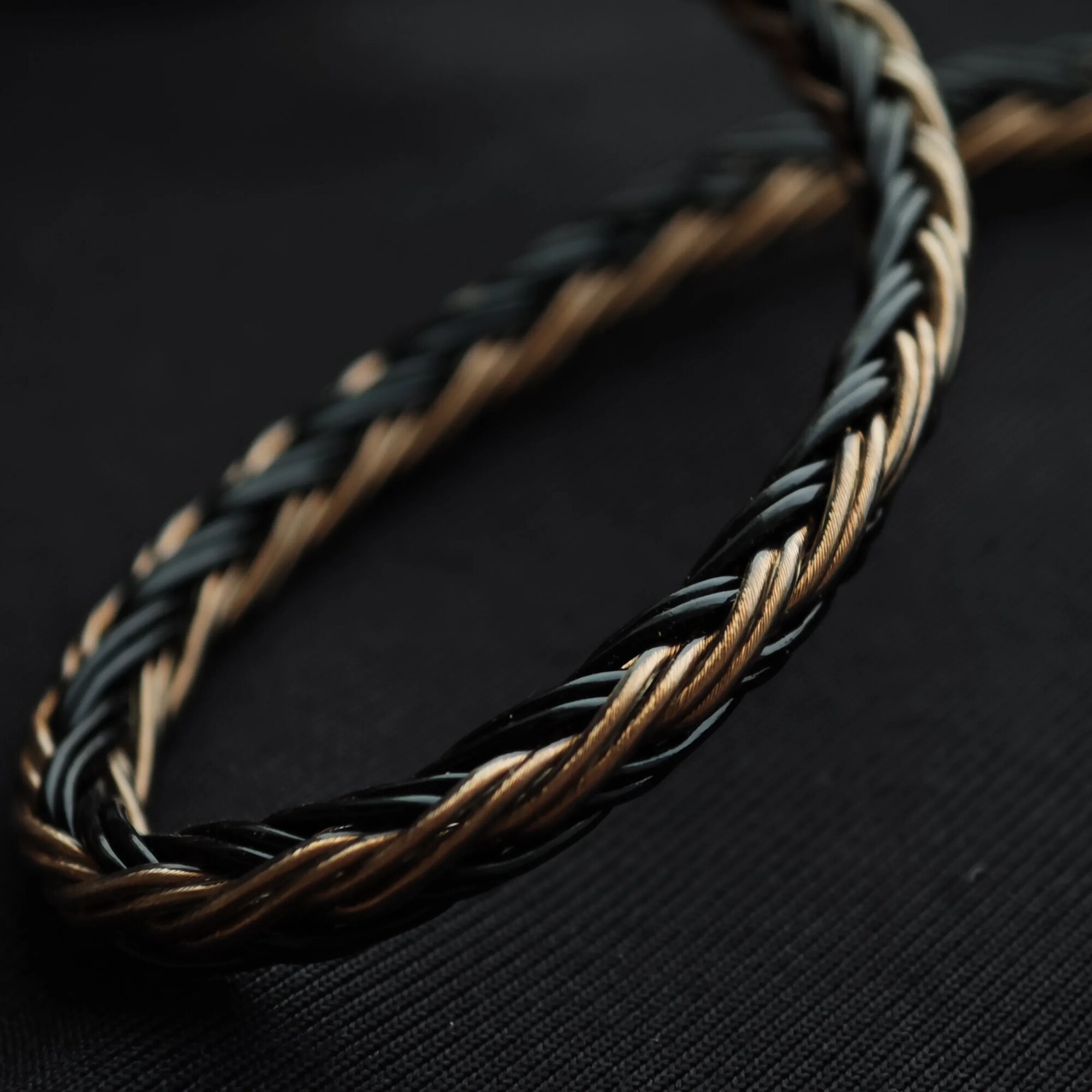 Кабель для наушников Moondrop Type-C 16-ядерный серебряный TYPE C without mic, black-brown