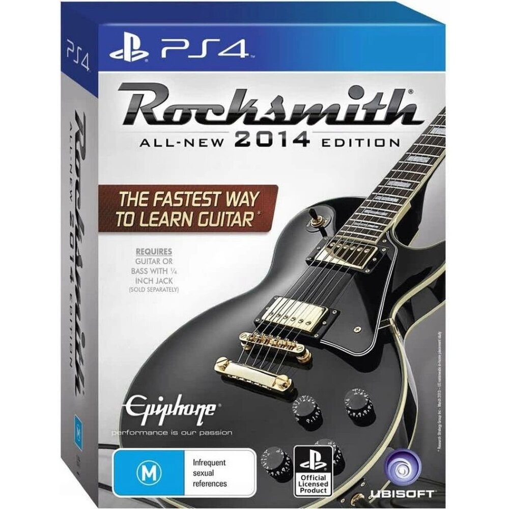 Игра Rocksmith 2014 Edition – Remastered (Игра + Кабель) (PS4) Ubisoft Blu-ray диск 12+