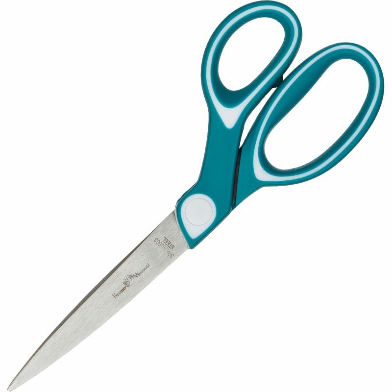 Bruno Visconti Ножницы LADYCUT, ручки soft touch, европейский подвес, синий, 205 мм