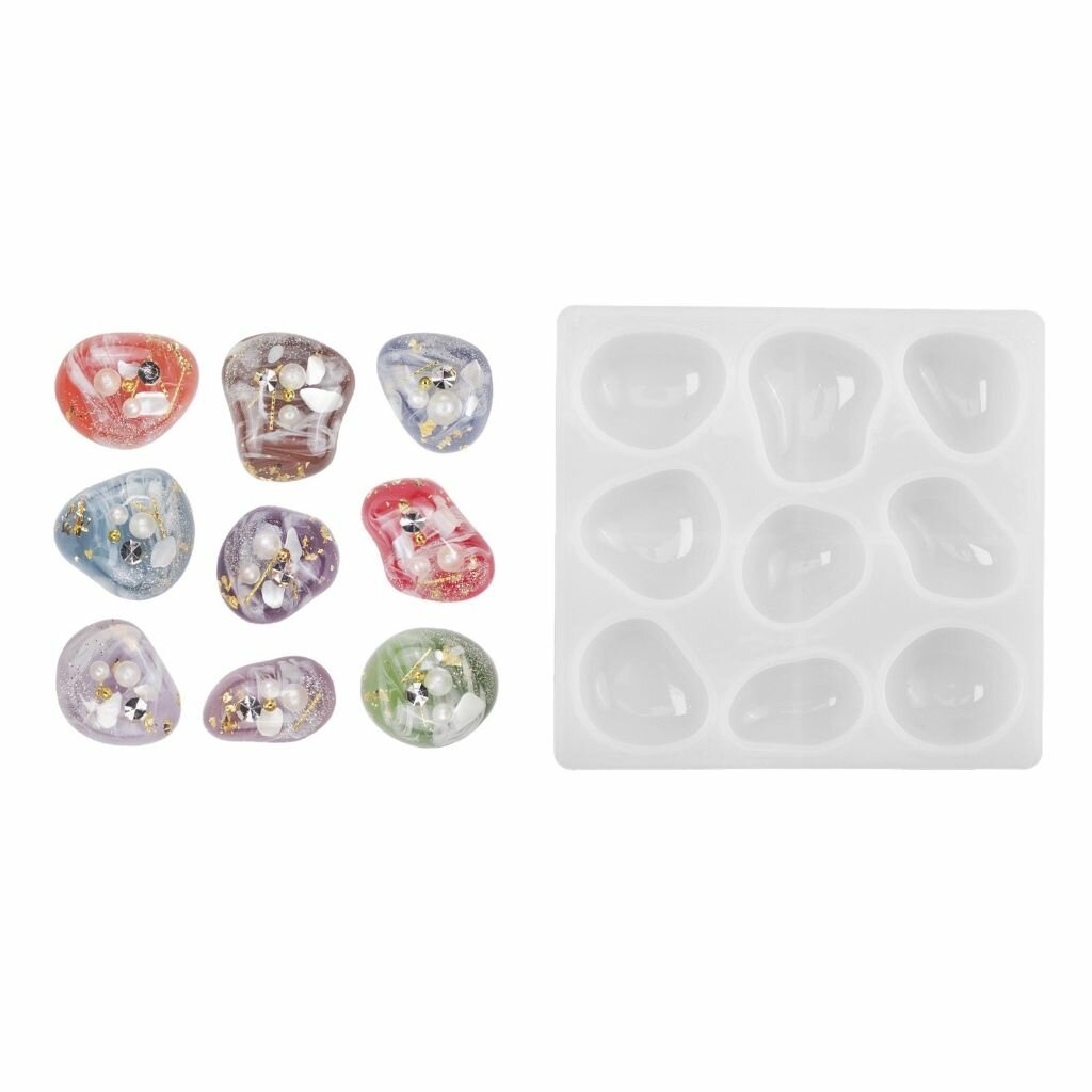 Легкосъемная силиконовая форма, форма для изготовления подвесок ручной работы, текстура, подходящая геометрического камня