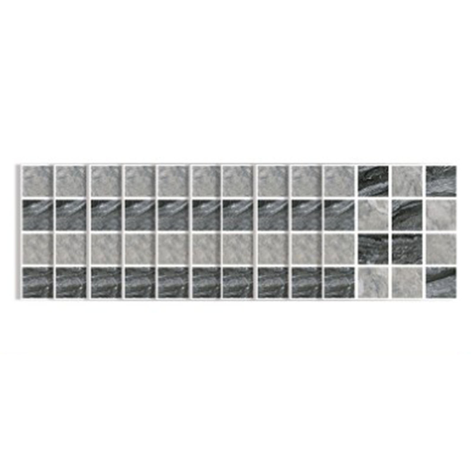 30 шт. светло-серые решетчатые мозаичные обои, 3D водонепроницаемая самоклеящаяся наклейка для кухонных столешниц, ПВХ, простая установка, маслостойкая, декоративная наклейка на стену