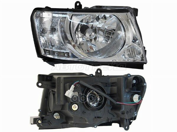 Фара Nissan Patrol 04-10 / Safari 04-07 (Справа/ Галоген/ Ручная регулировка) Sat арт. ST-215-11A2R