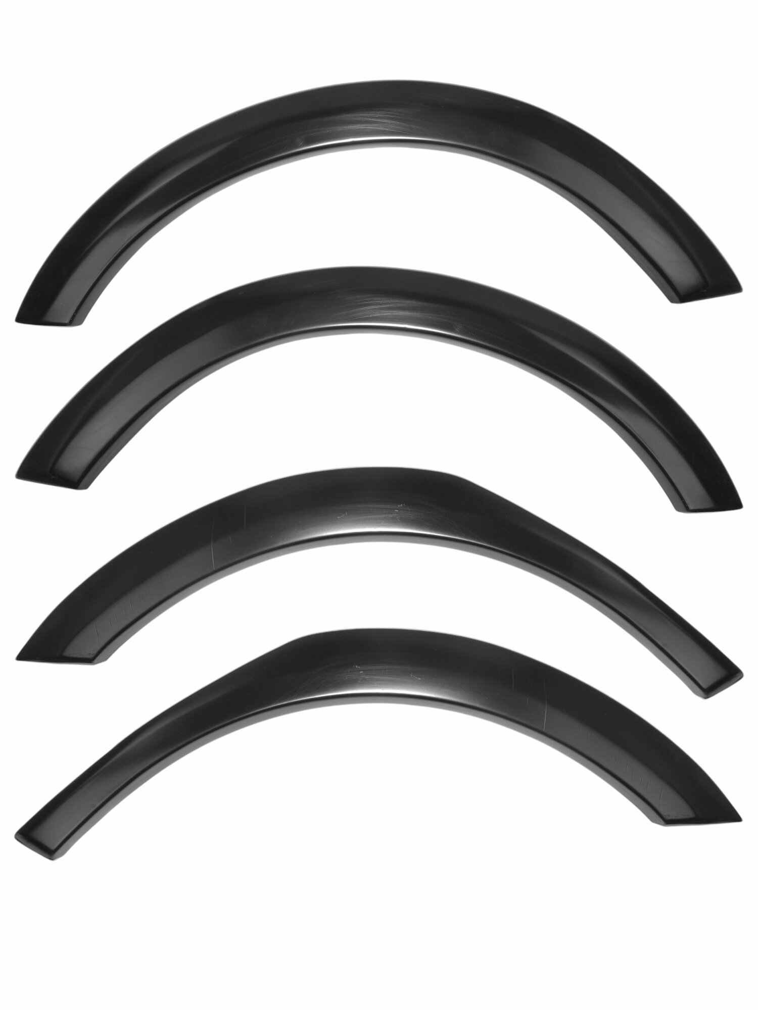 Расширители арок LDPR0006, для LADA Priora, черные, матовый, ABS, 4 шт