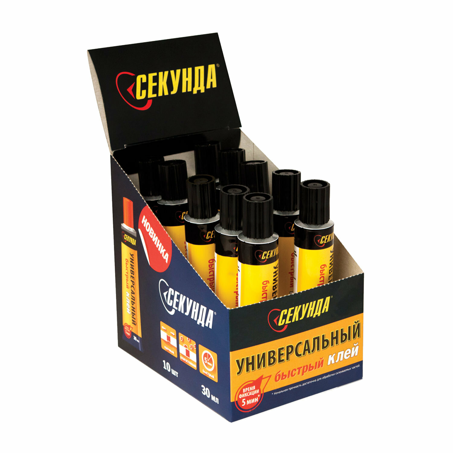 Клей универсальный Секунда "5 минут", 30 мл, туба (403-197)
