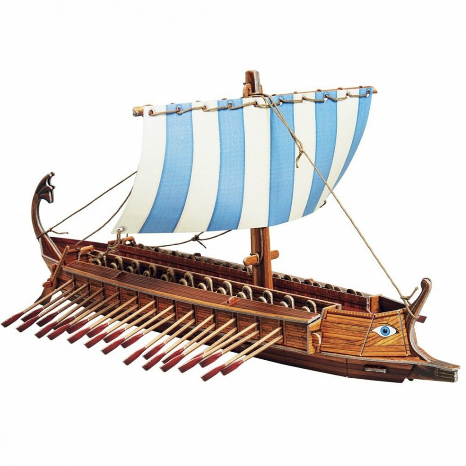 Сборная модель Умная Бумага "Греческая бирема", картон, от 7 лет