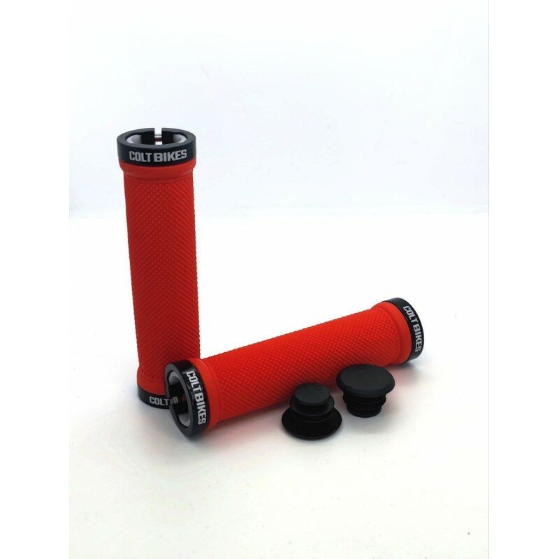 Грипсы Colt Bikes FLAT 130мм, Красный, Lock-On