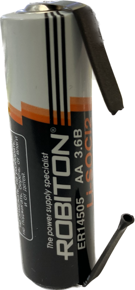 Батарейка ROBITON ER14505-FT AA c лепестковыми выводами PH1, 3.6 вольта