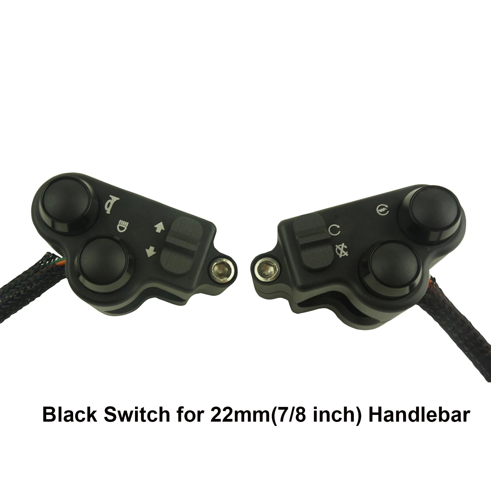 Винтажный переключатель управления рулем мотоцикла, указатель поворота, звуковой сигнал, кнопка включения, универсальная для кафе Racer Bobber Chopper Type A