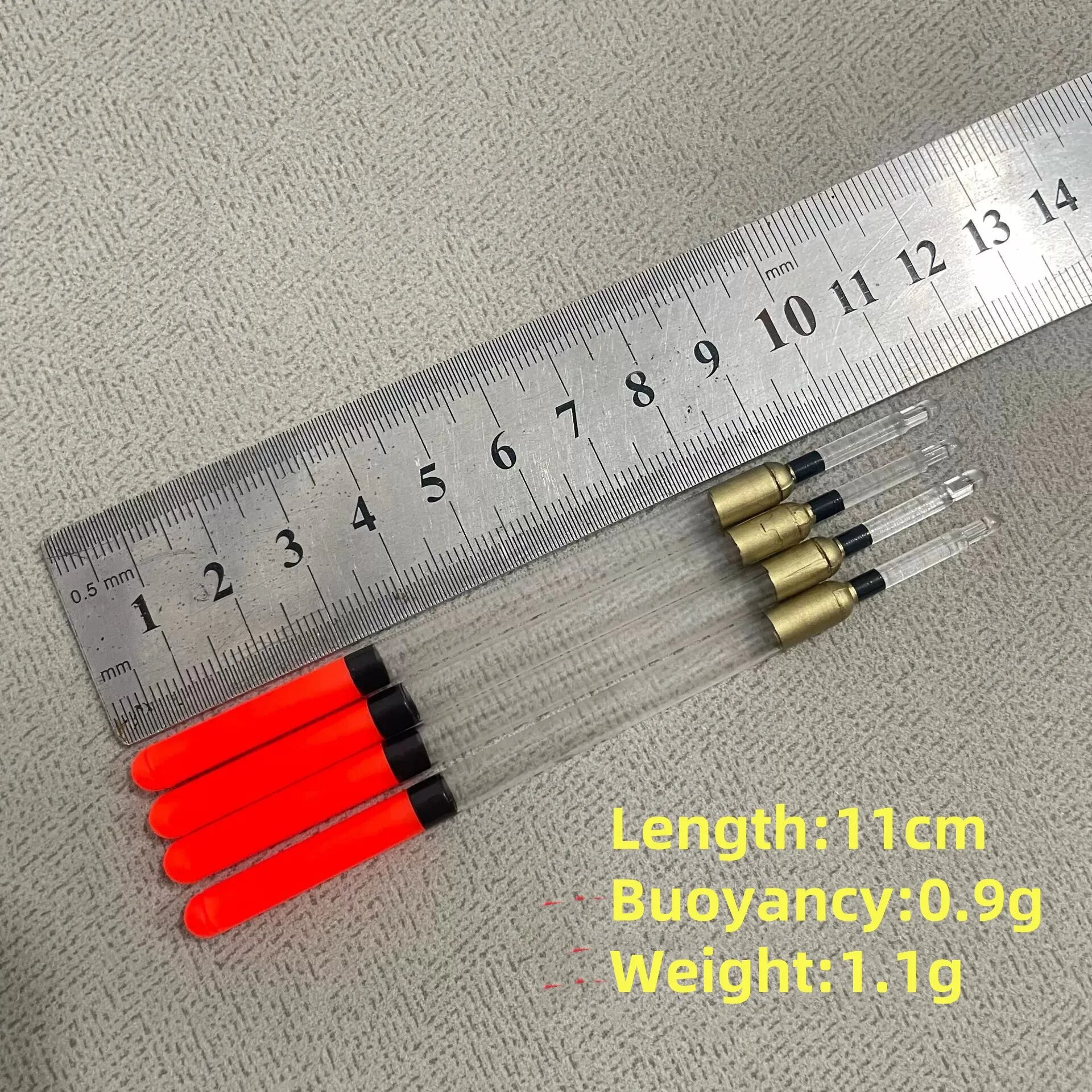 Прозрачные пластиковые поплавки Waggler 4 шт. 11cm