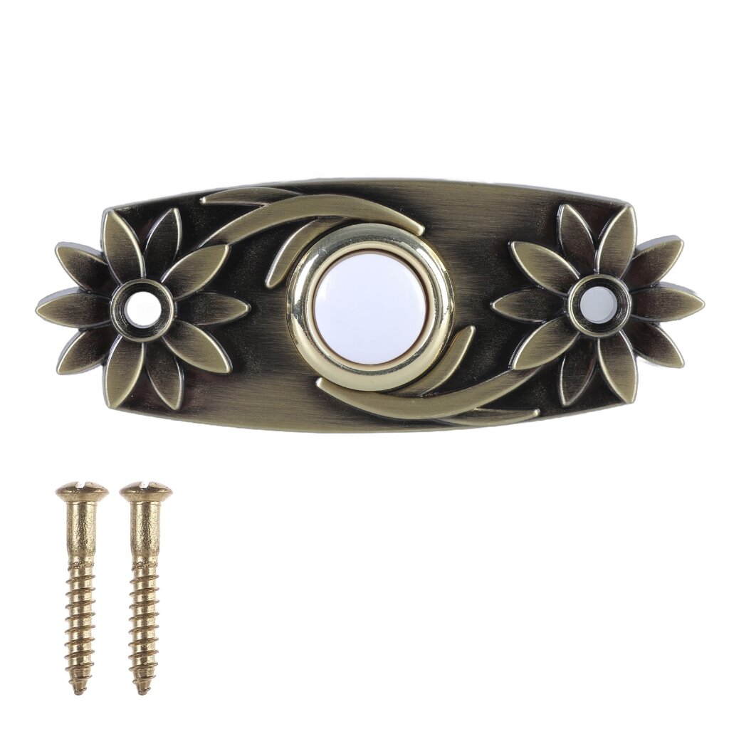 Настенные Переключатели Дверных Звонков С подсветкой из Латуни С Жесткой Проводкой Нажимают Кнопку