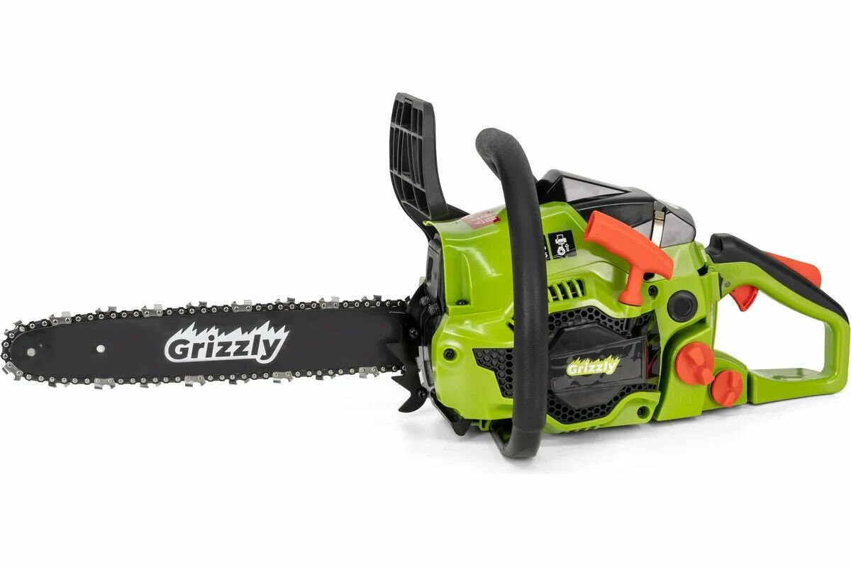 Бензопила GRIZZLY SKY-04 2лс, шина 35см, зеленая, плавный пуск