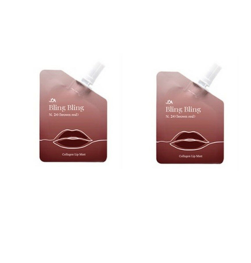 Тинт Joa для губ JOA Bling Bling Collagen Lip No-24- Brown Red, 5 гр , 2 шт