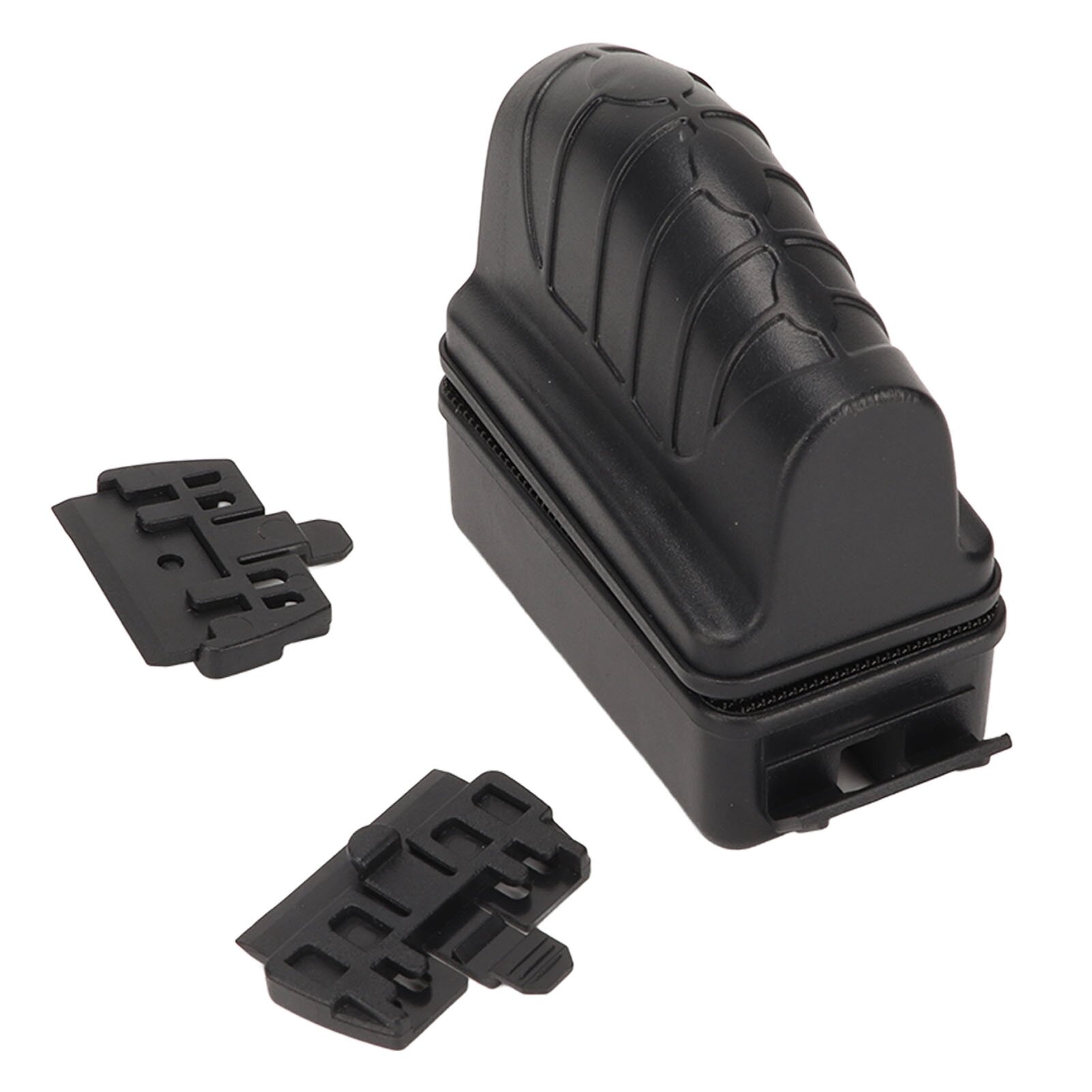 Магнитная щетка для аквариума с двойным лезвием, 4-кратное сильное магнитное присасывание, плавающий скребок для удаления водорослей со стекла, инструмент для чистки аквариума, черный.