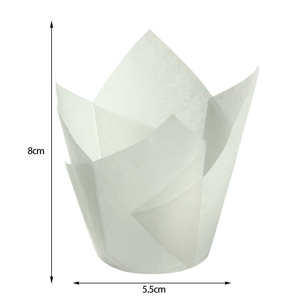 150 шт, мини-чашки для выпечки, чашки для выпечки тюльпанов, вкладыши для кексов, вкладыши для маффинов для свадьбы, дня рождения