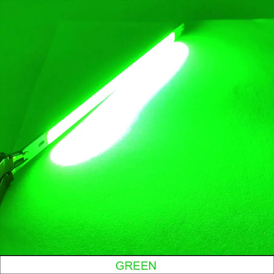 Cooleeon COB светодиодная лампа 2-300 Вт 12 В Зеленый, Green, 120x10mm 10W
