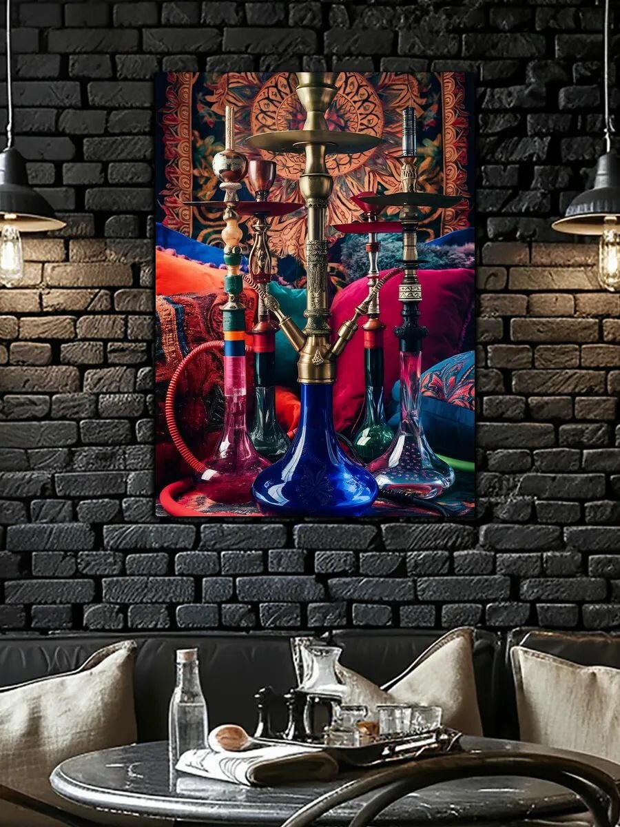 Картина на стену "Кальян бар", 30х40 см