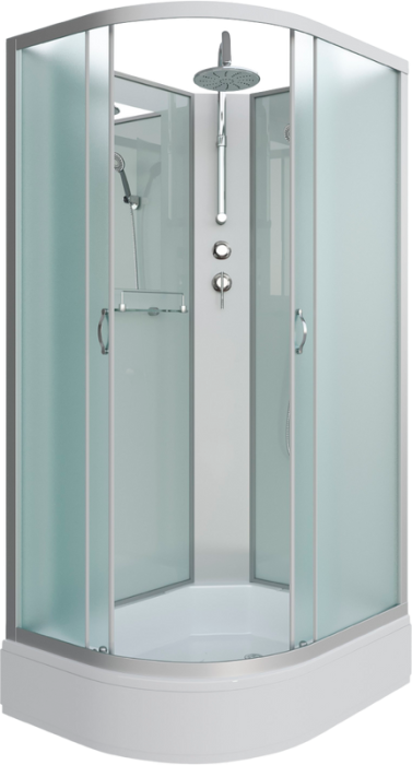 Душевая кабина Niagara Classic NG-33394-14RBKT 130х90 см, без крыши, с тропическим душем