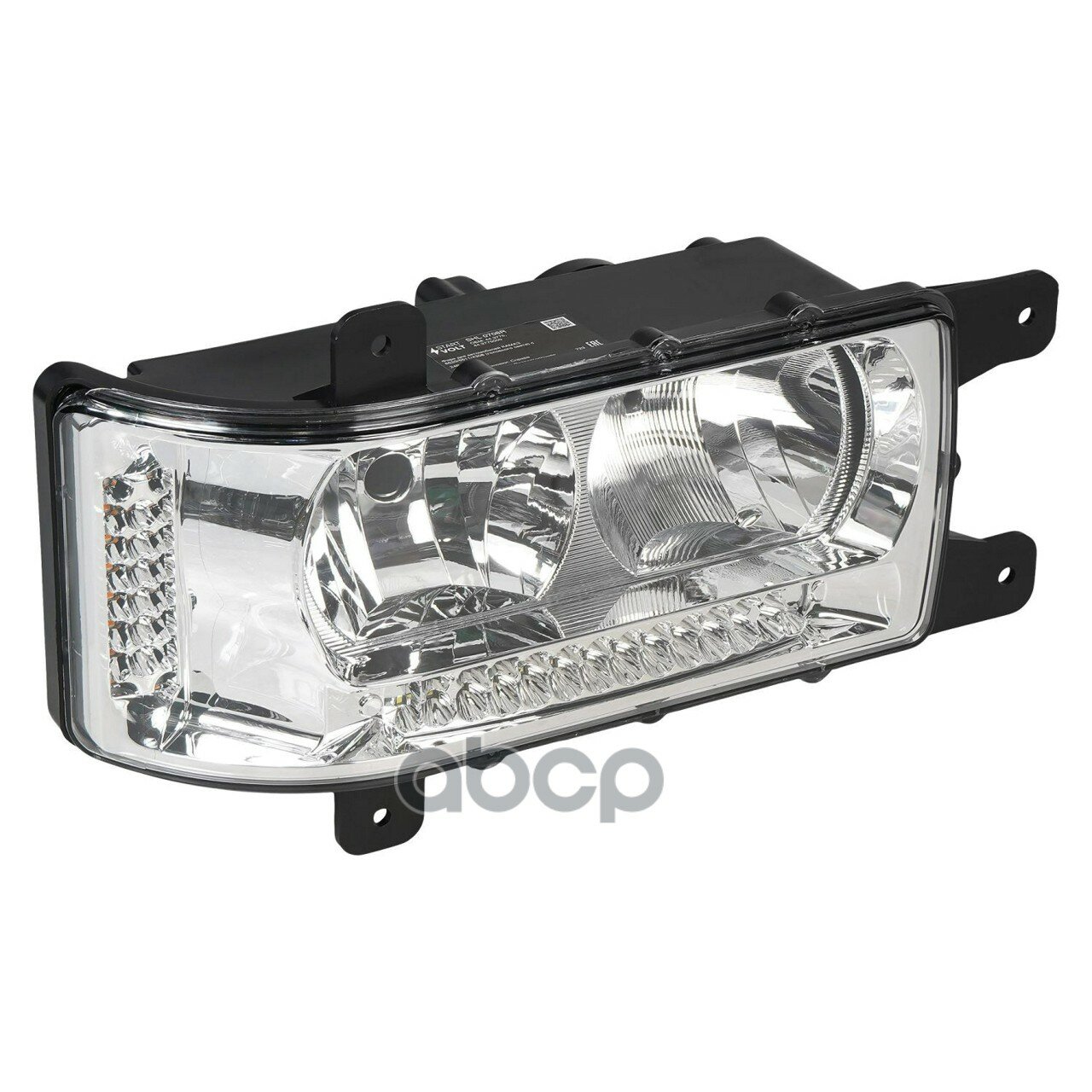 Фара для а/м КАМАЗ 6520/6511/4308 (головн. света) с ДХО правая (SHL 070 STARTVOLT арт. SHL0708R
