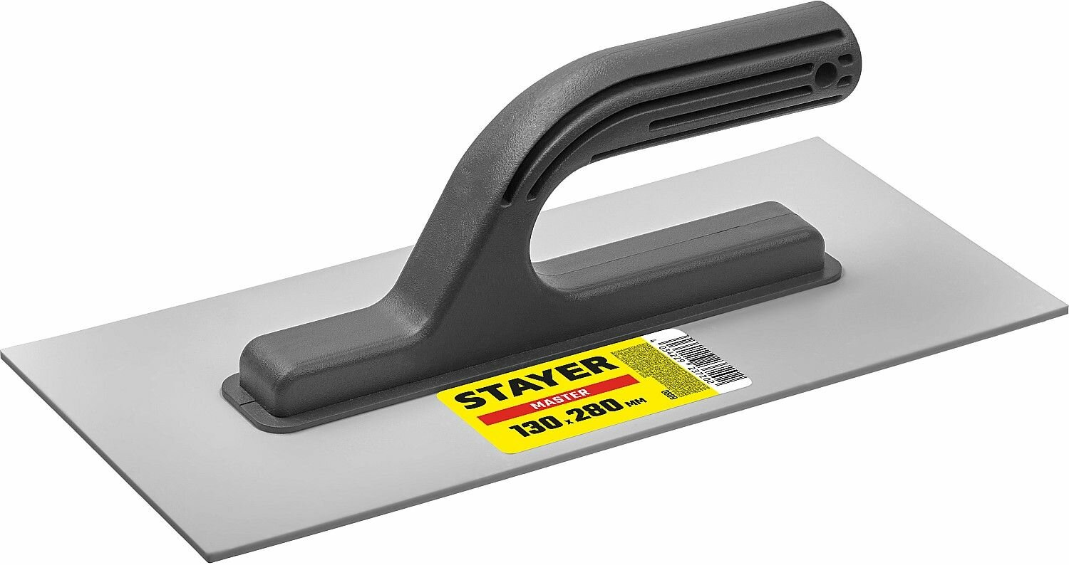 Гладилка штукатурная STAYER, 130x280 мм, пластиковая, гладкая поверхность 0809