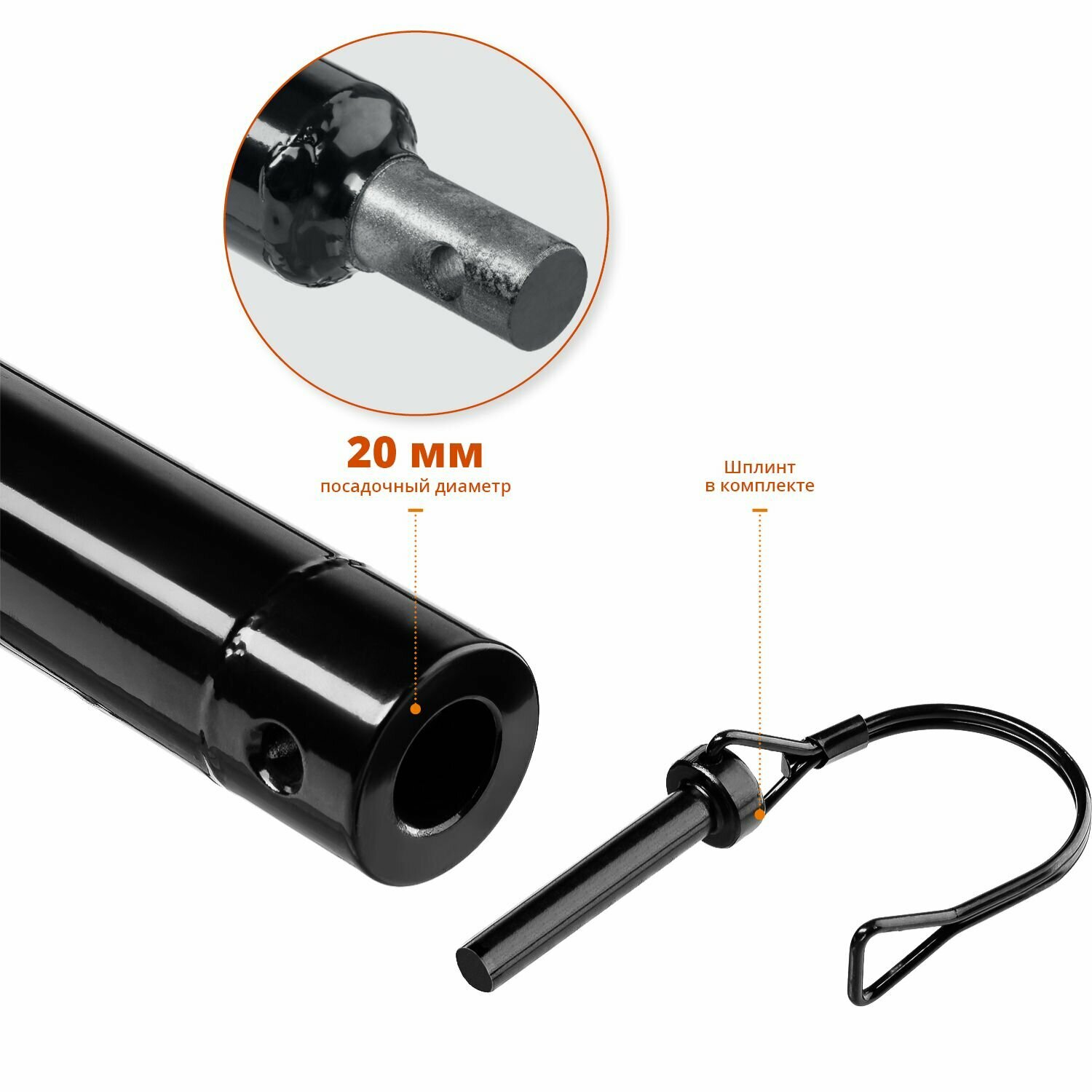 Удлинитель шнека ЗУБР, 1000 мм, для мотобуров 7050-100