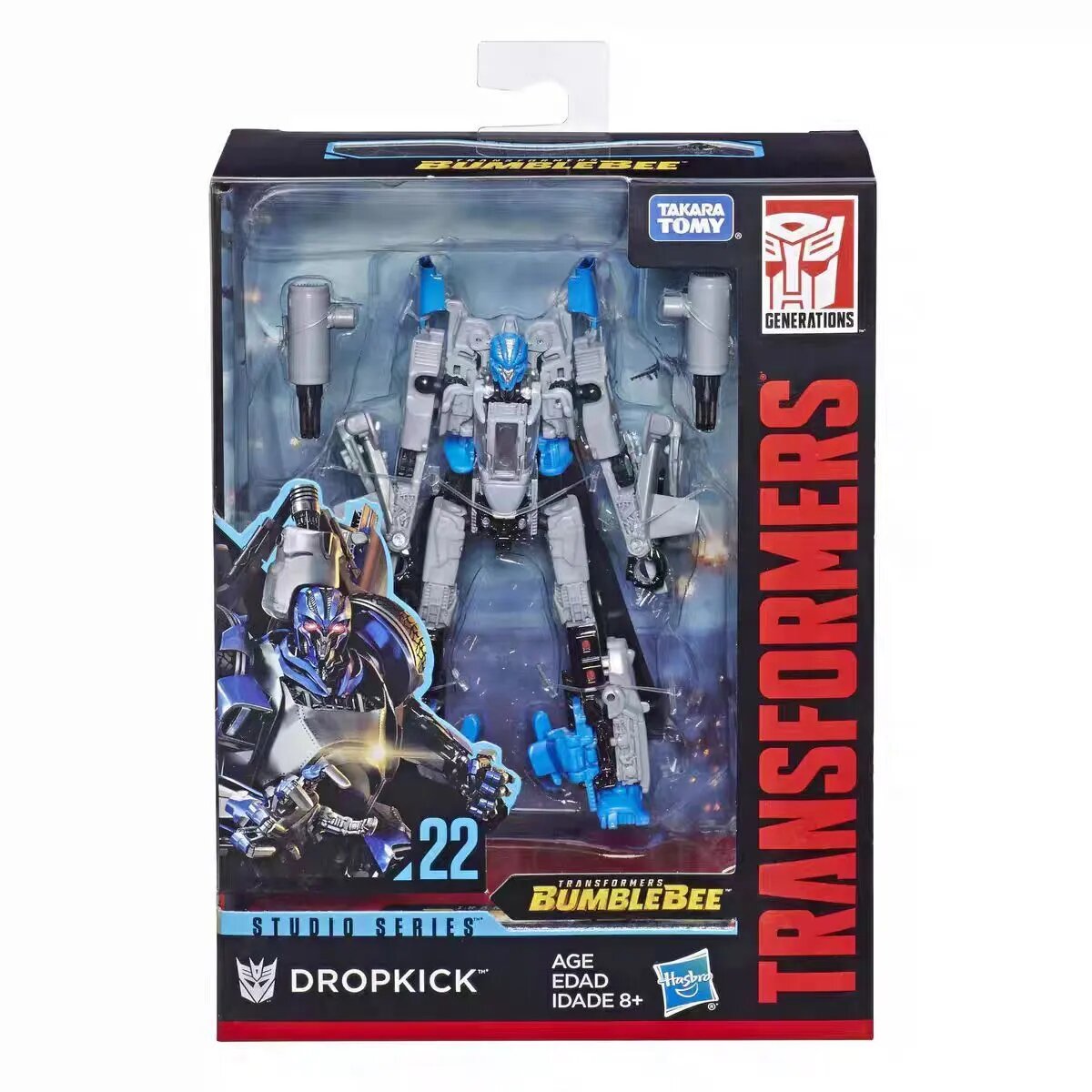 Трансформеры игрушки Hasbro Transformers Bumblebee Studio Series Deluxe Class SS22 Dropkick 11.5cm F0958