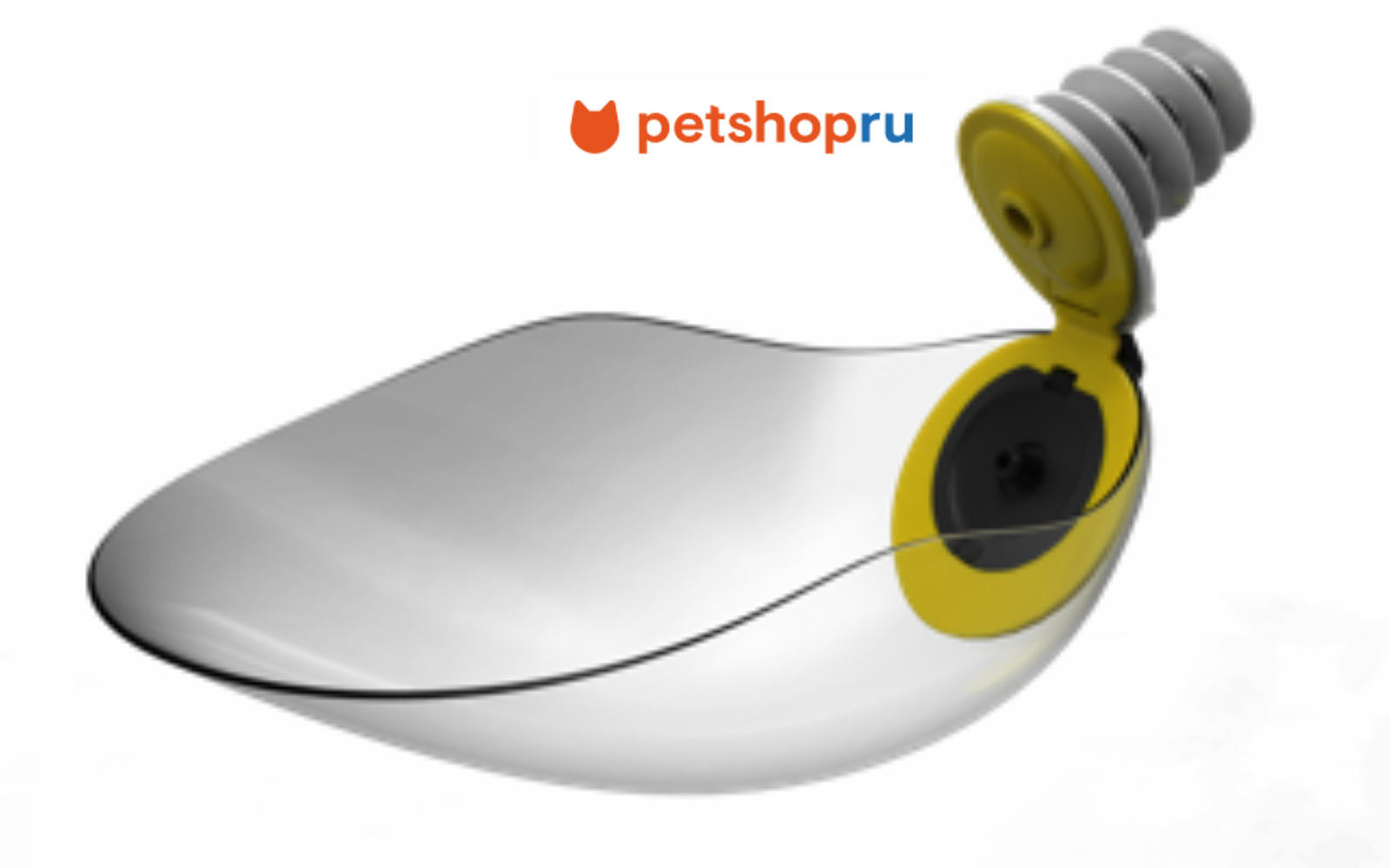 Divo Карманная поилка насадка для бутылок, с системой антипроливания BEVIQUI (желтая)