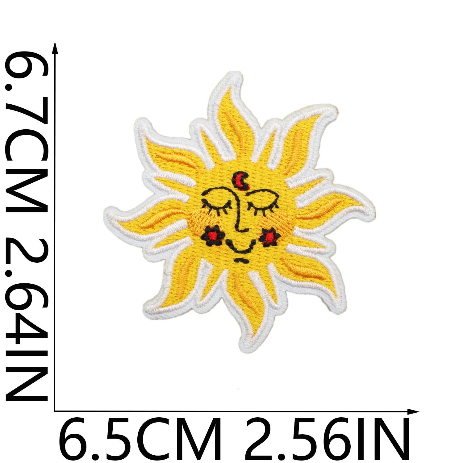 Термоклеевые нашивки "Солнце Восход" с цветами PGY HEHUOREN 10