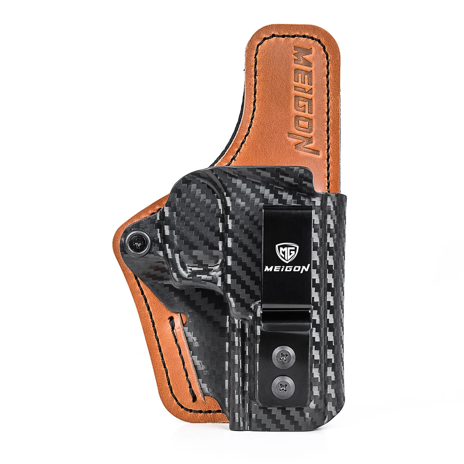 Кобура CZ P10 с комфортной накладкой, IWB, из кайдекса и кожи, гибридная, для CZ P10 C Carbon Right