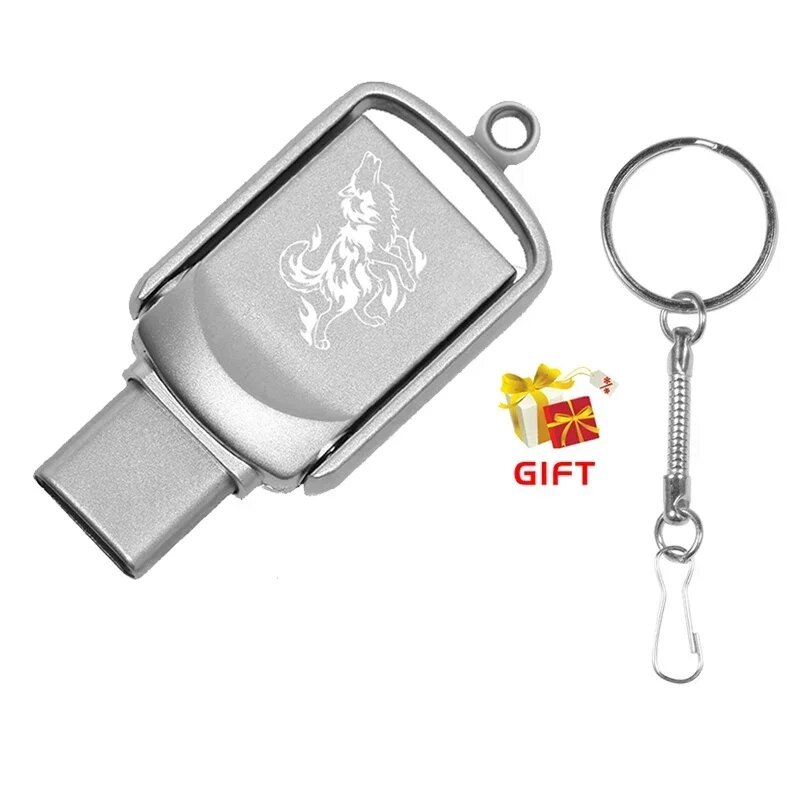 Водонепроницаемый флешка JASTER TYPE-C Micro USB 2/4/8/16/32 ГБ 16GB, LOGO 4