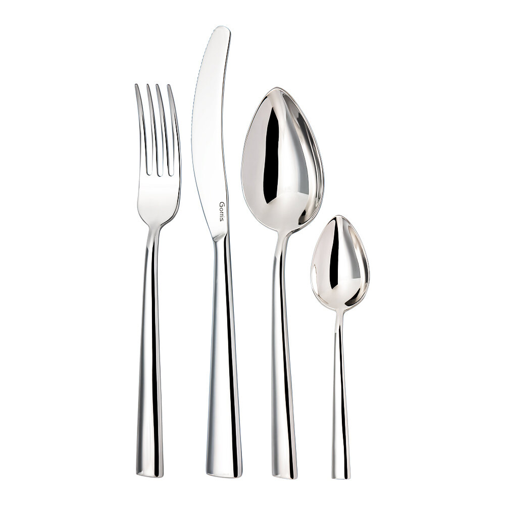Набор столовых приборов Gottis Leeds на 6 персон из нержавеющей стали, 24 предмета
