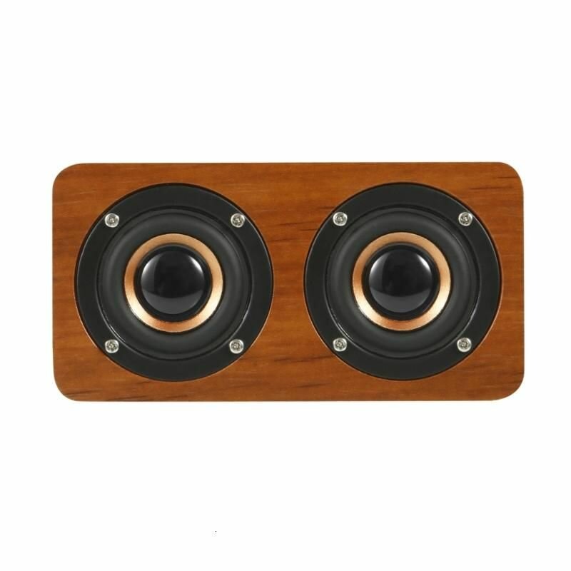 Деревянный Bluetooth-динамик с 3D-звуком, Коричневый
