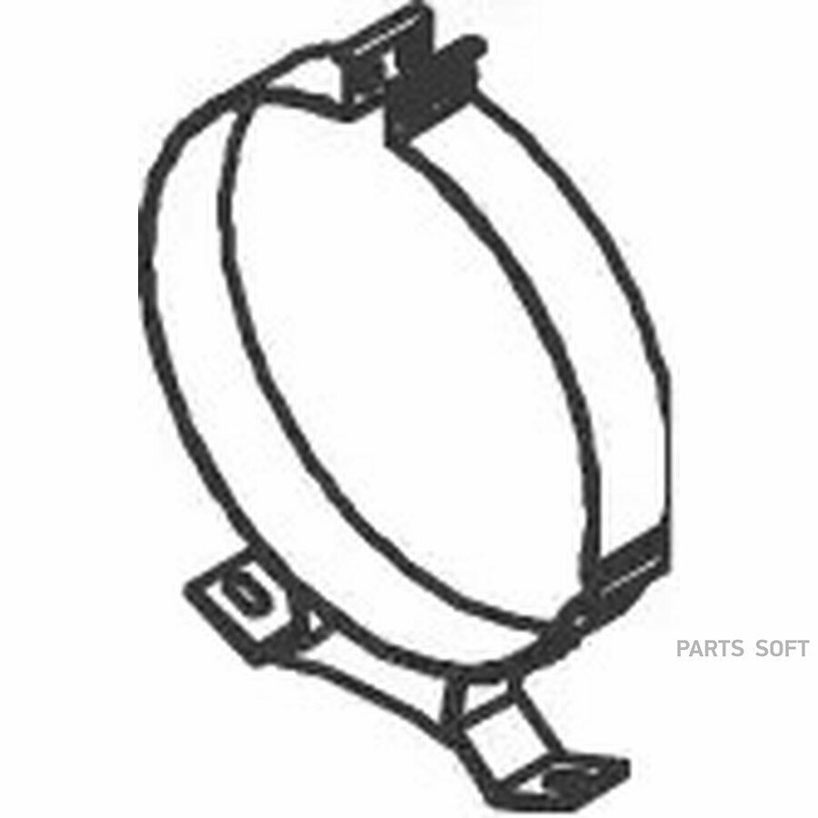 Xомут глушителя! \ IVECO EuroCargo от официального дистрибьютора, DINEX, артикул 28884