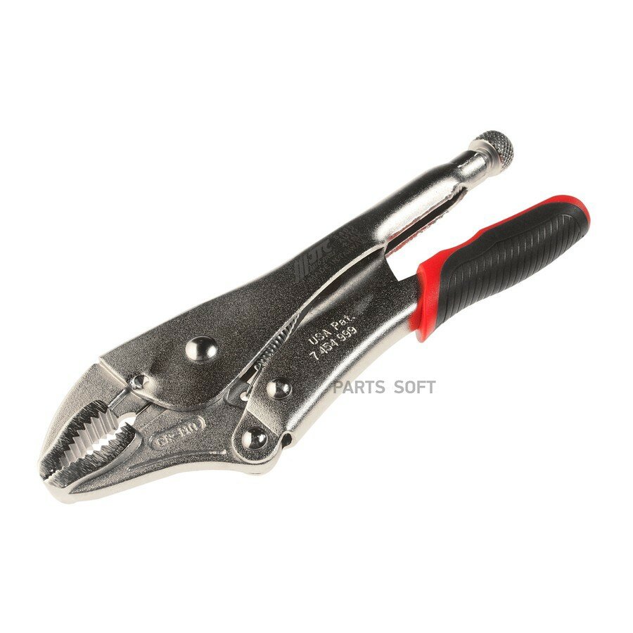 Клещи с фиксатором 250мм, мягкая ручка JTC от официального дистрибьютора, JTC, артикул JTC5405