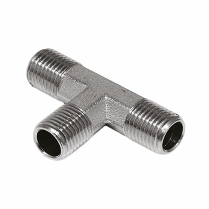 Тройник т-образный (T-1/2"ППП) для компрессора никелированная сталь 0704.027400 Китай