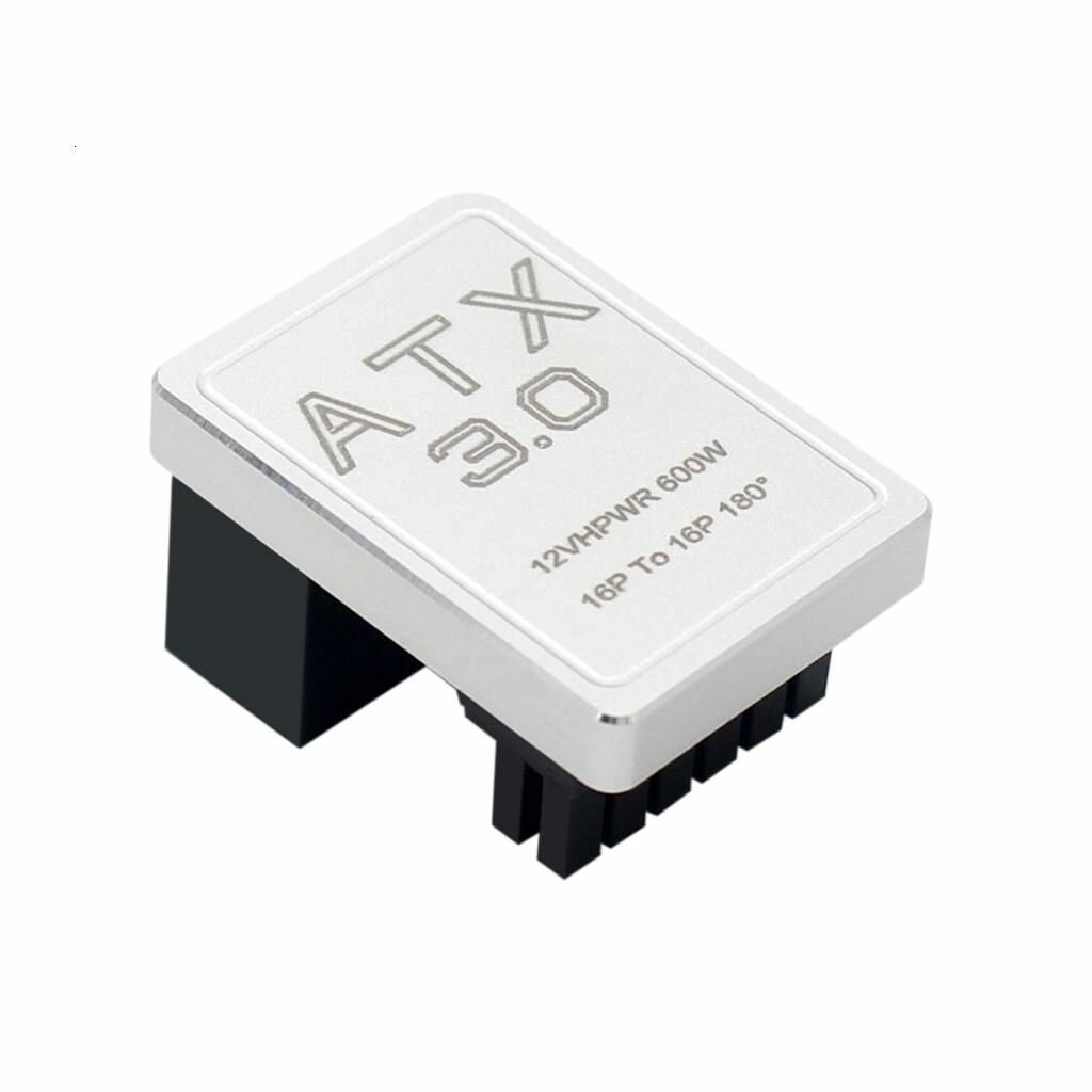 Адаптер питания 12VHPWR 16P для видеокарты PCIe5.0, Серебро - РН316А
