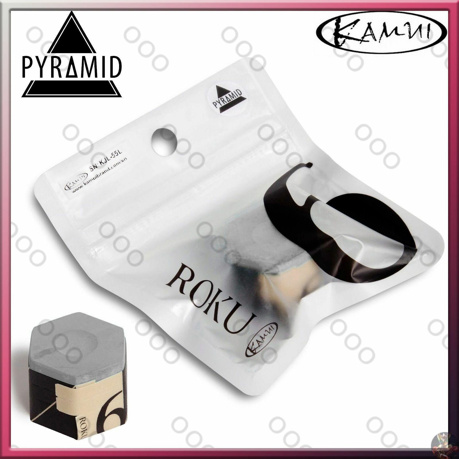 Мел для бильярда Kamui Roku Pyramid Slate, серый, 1 шт.