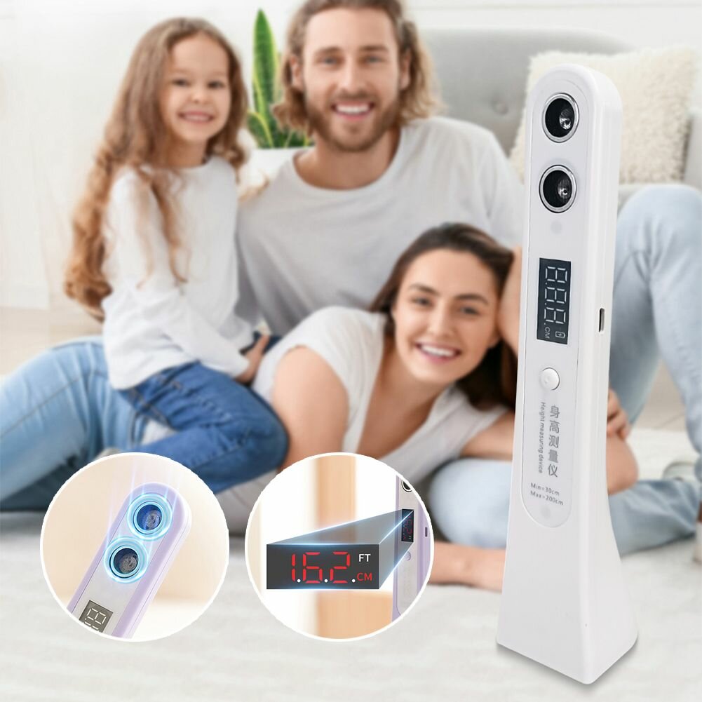 Электронный измеритель роста, мини дизайн, ультразвуковое измерение, цифровой дисплей, высококачественный материал