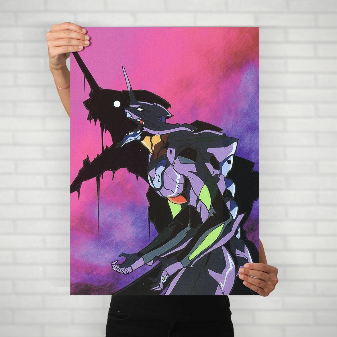 Плакат на стену для интерьера Евангелион (Evangelion) / Постер по аниме формата А2 (42х60 см)