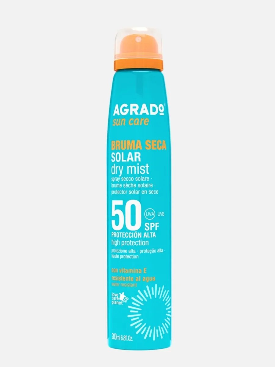 Солнцезащитный сухой мист spf 50 AGRADO solar dry mist