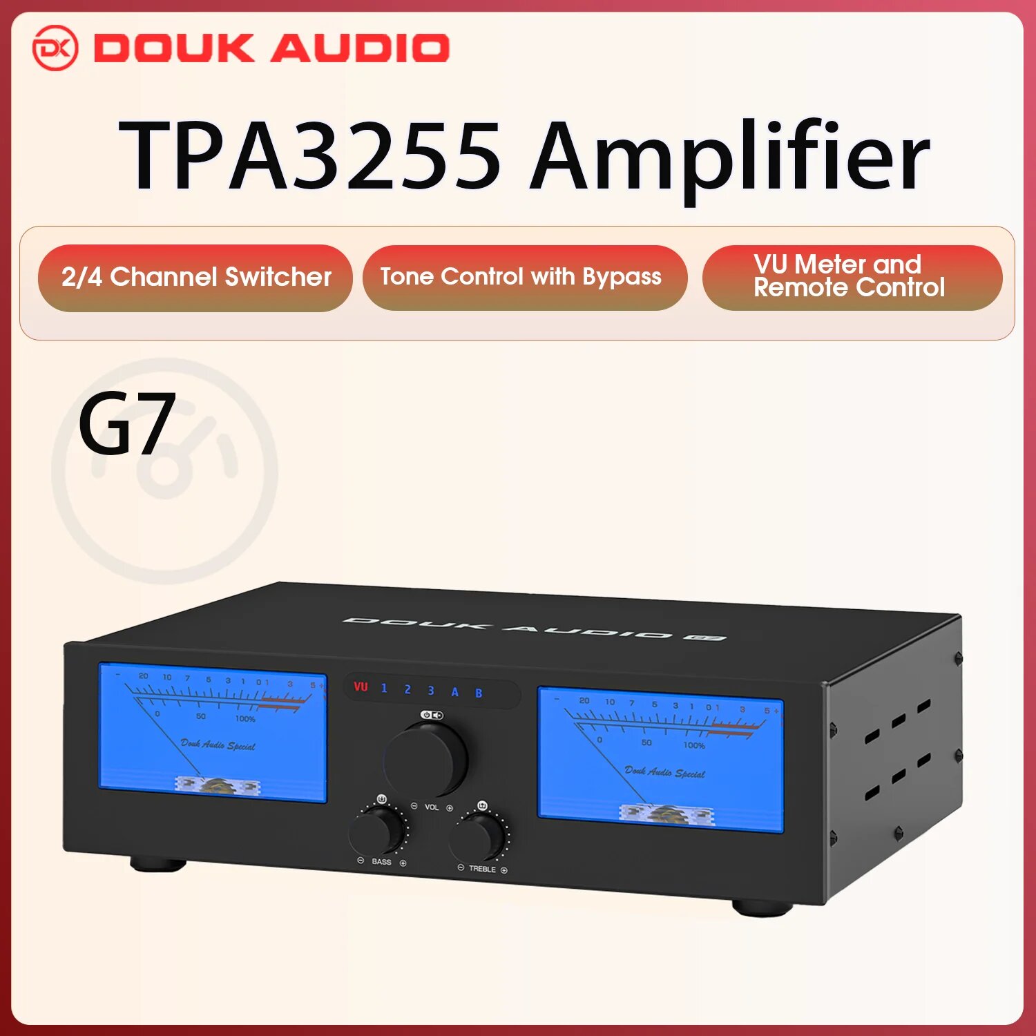 Douk Audio G7 300 Вт Цифровой усилитель 2/4 канала