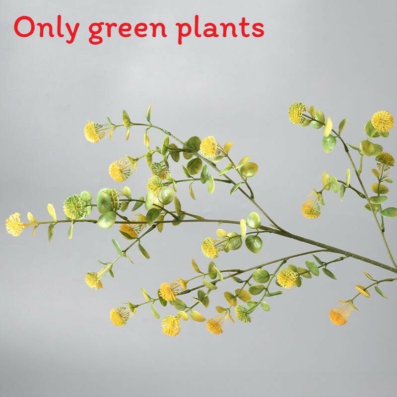 Wedding ceremony decor with faux plants for garden and hall events, green