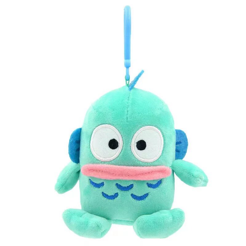 Оригинальная плюшевая игрушка Sanrio Half-Mermaid Hanton, плюшевая игрушка-рыбка-монстр, мультяшная подушка-игрушка для