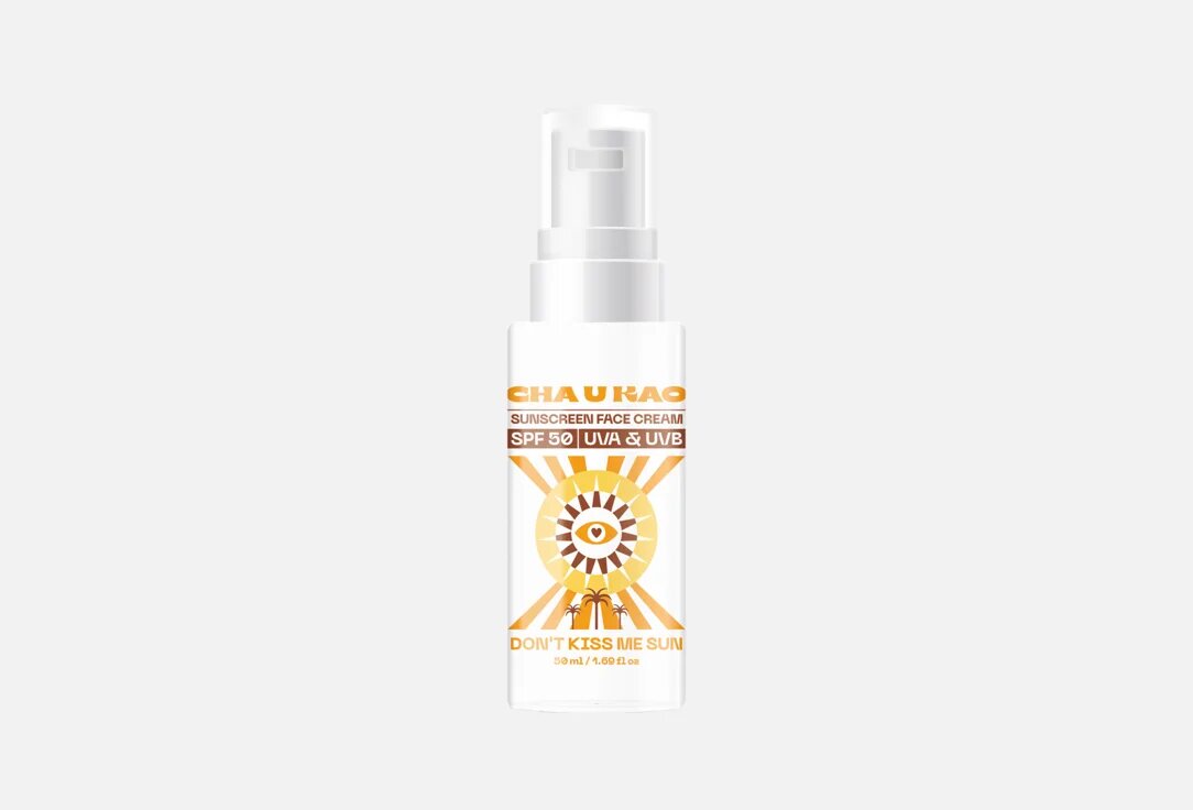 Cha U Kao don't kiss me sun Солнцезащитный крем для лица spf 50 50 мл